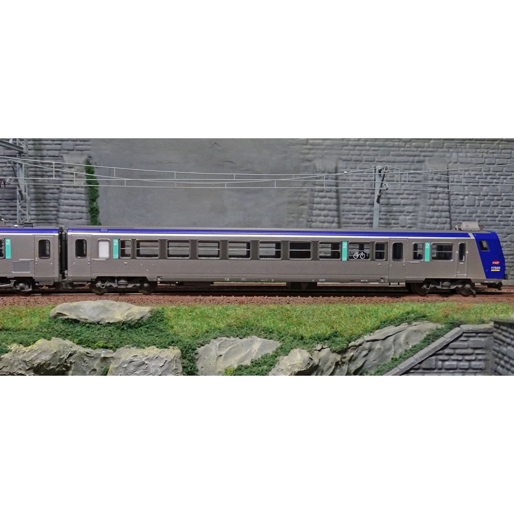 Autorail électrique SNCF, Z2 Z 750 - Piko 96415 -, rénové livrée TER