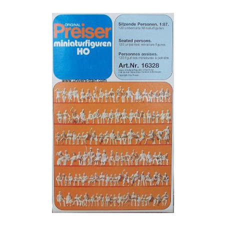 Personnages-Preiser 16328-personnes assises