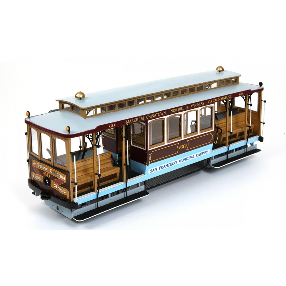 Tram Cable Car San Francisco - OcCre 53007 - 1/24 kit construction bois ...