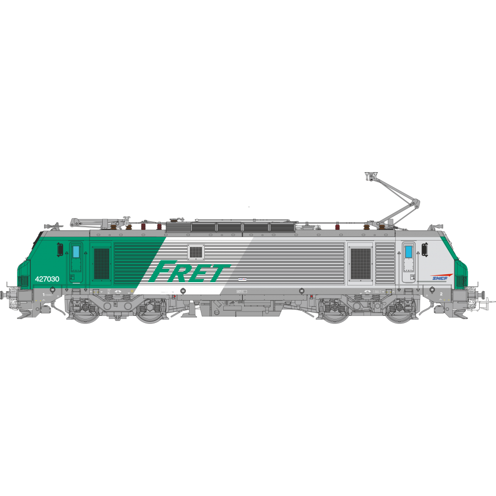 Locomotive électrique BB 427030, SNCF - Os.Kar OS2703DCCS - FRET, logo casquette, digitale sonore