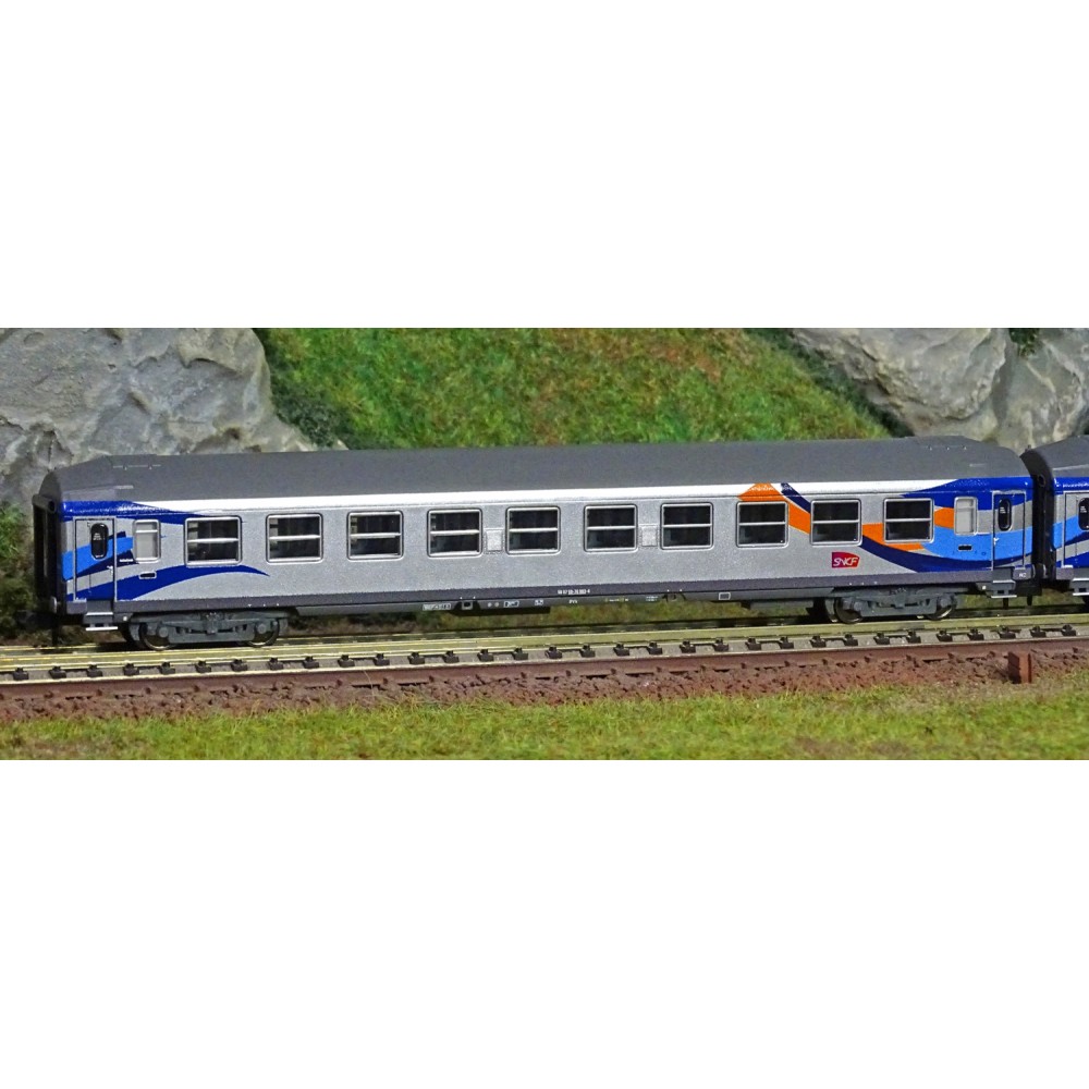 Set de 2 voitures de grandes lignes "Croisière" -MiniTrix 18211- SNCF ...