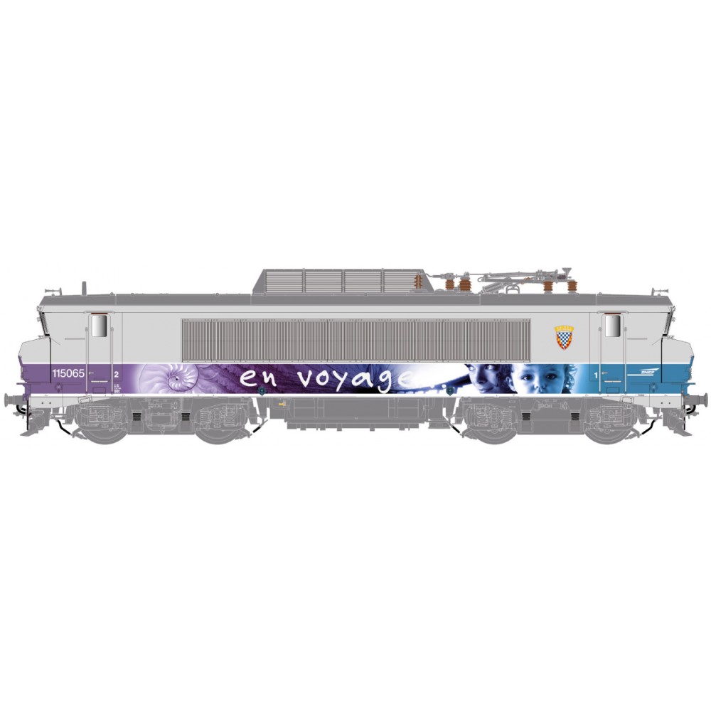 Locomotive électrique BB 15065, SNCF -Ls Models 10491S- Livrée En Voyage, logo casquette ...