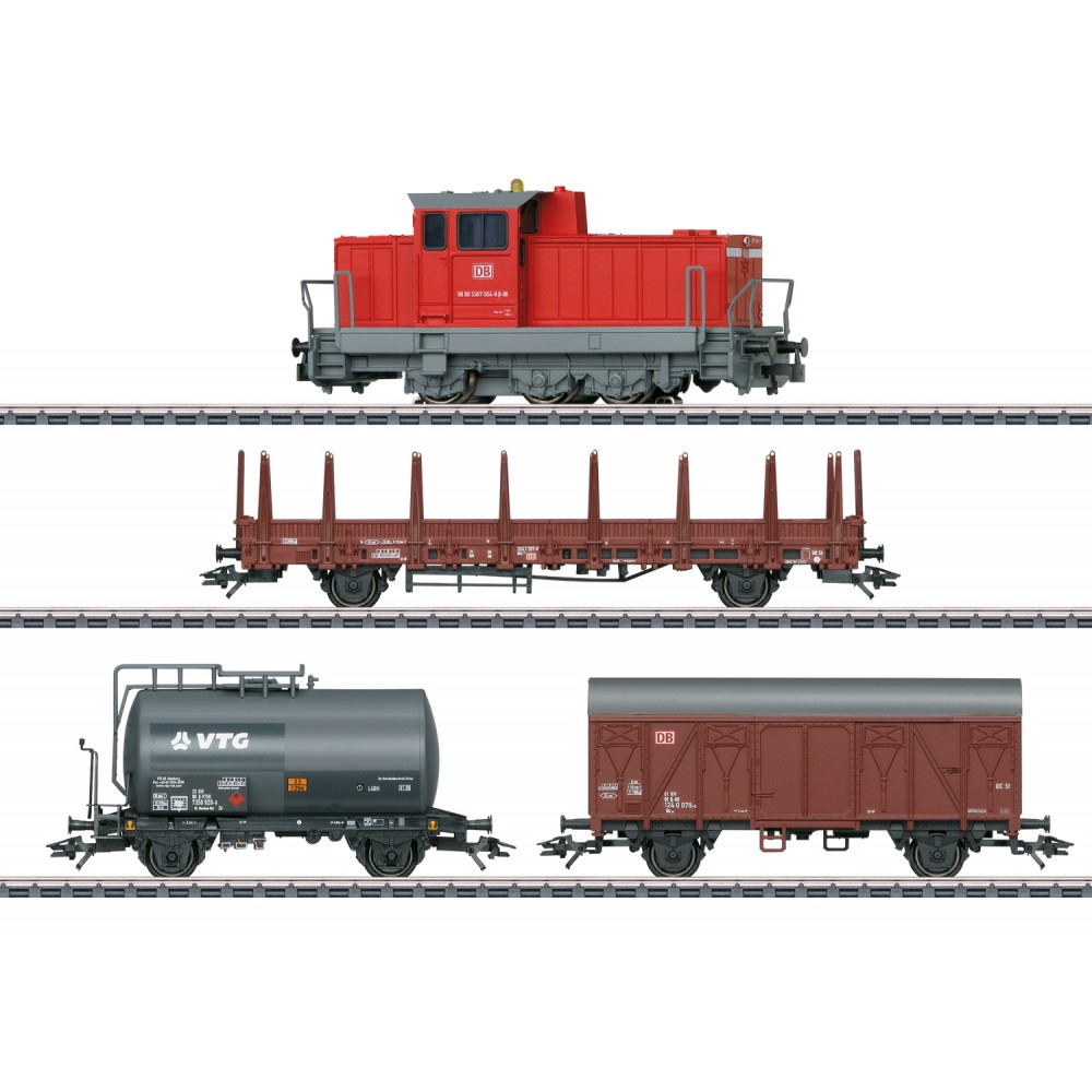 Coffret de départ train marchandise diesel DHG 700, DB AG -Marklin 29469- Service de manœuvre ...