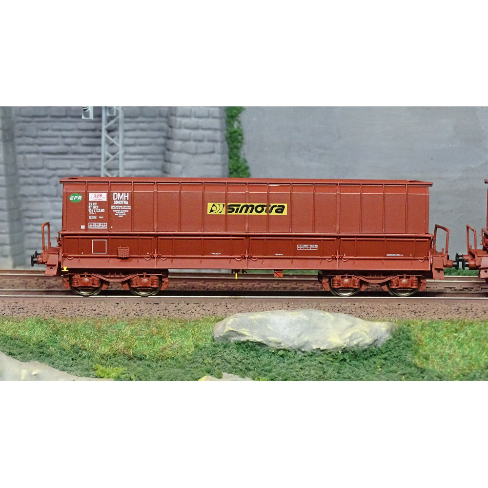 Set de 2 wagons tombereaux DMH -Ls Models 31116- SIMOTRA