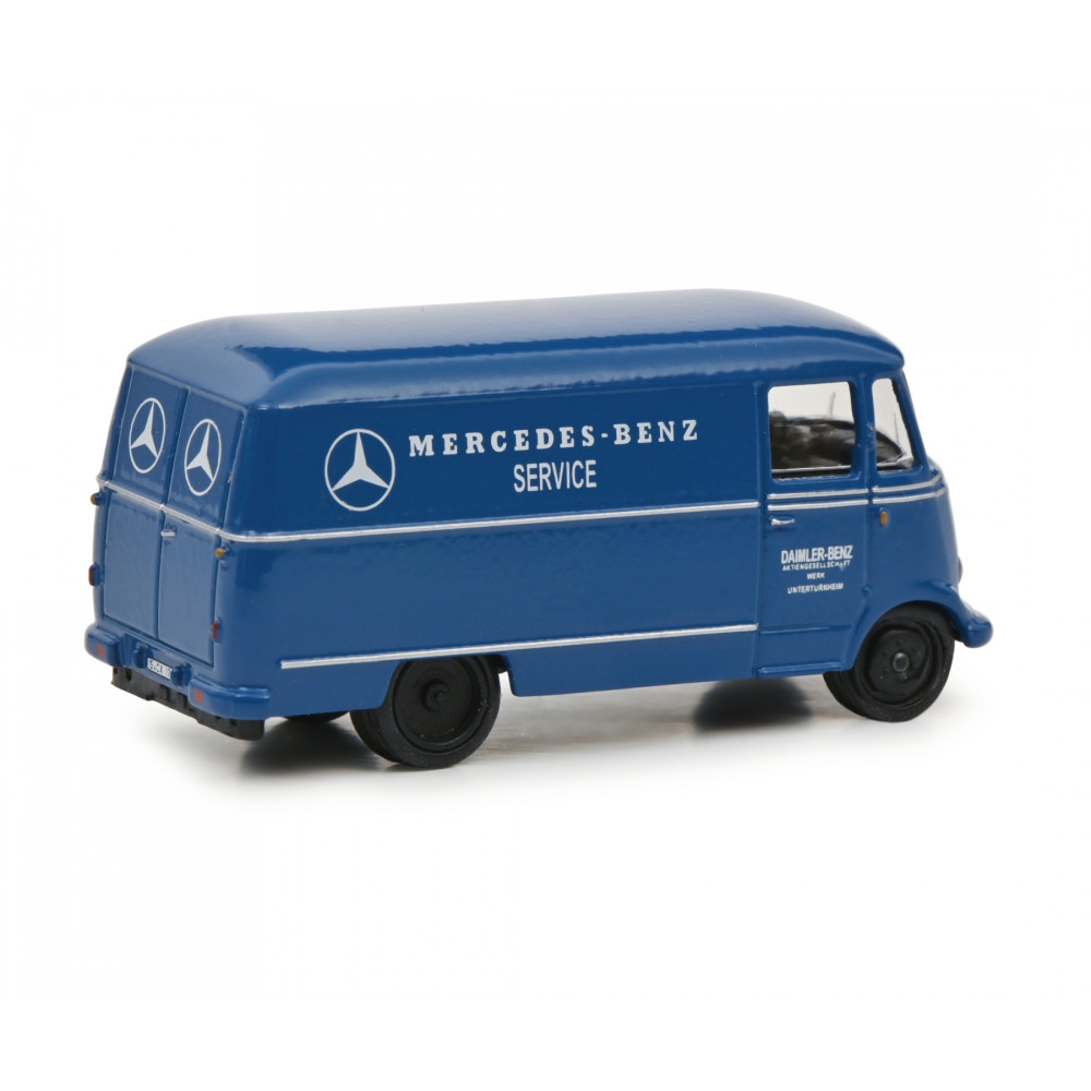 Fourgon Mercedes L319 -Schuco 452661500- Bleu