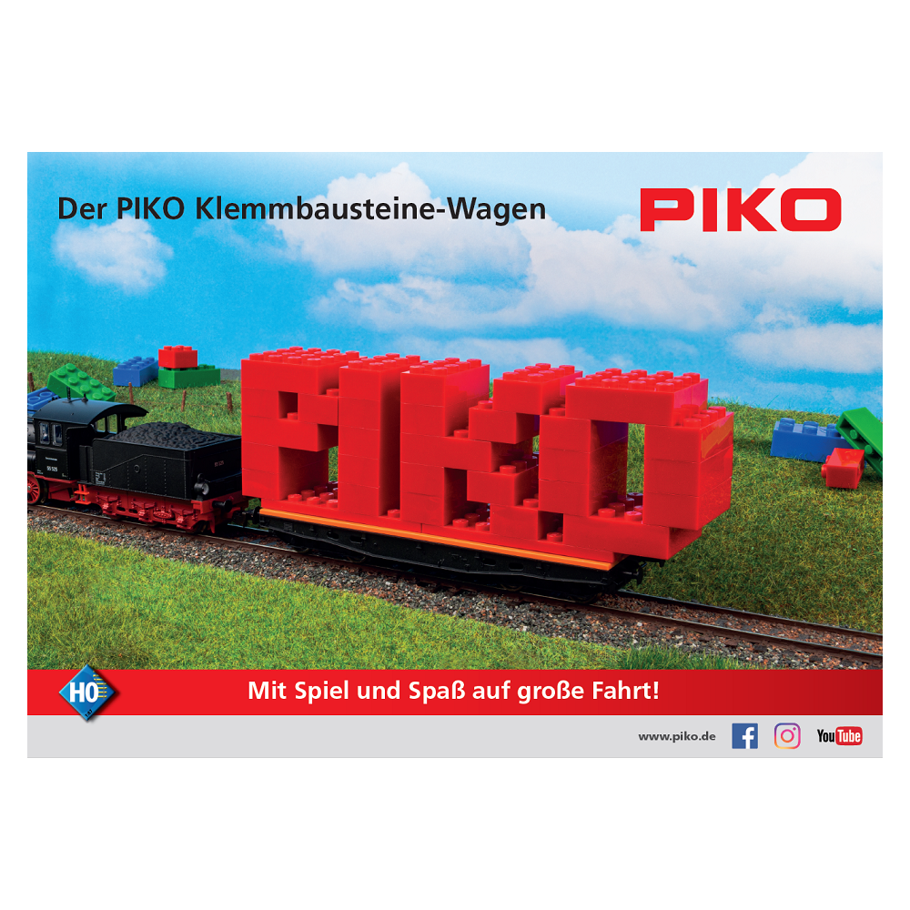 Wagon de construction pour briques Lego - Piko 58405