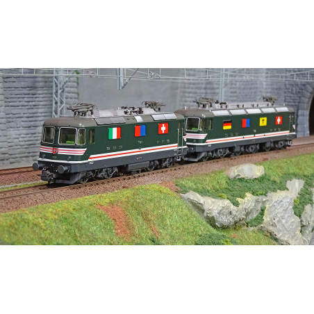 Set de 2 locomotives électrique double traction Re 10/10 -Roco 71414- SBB