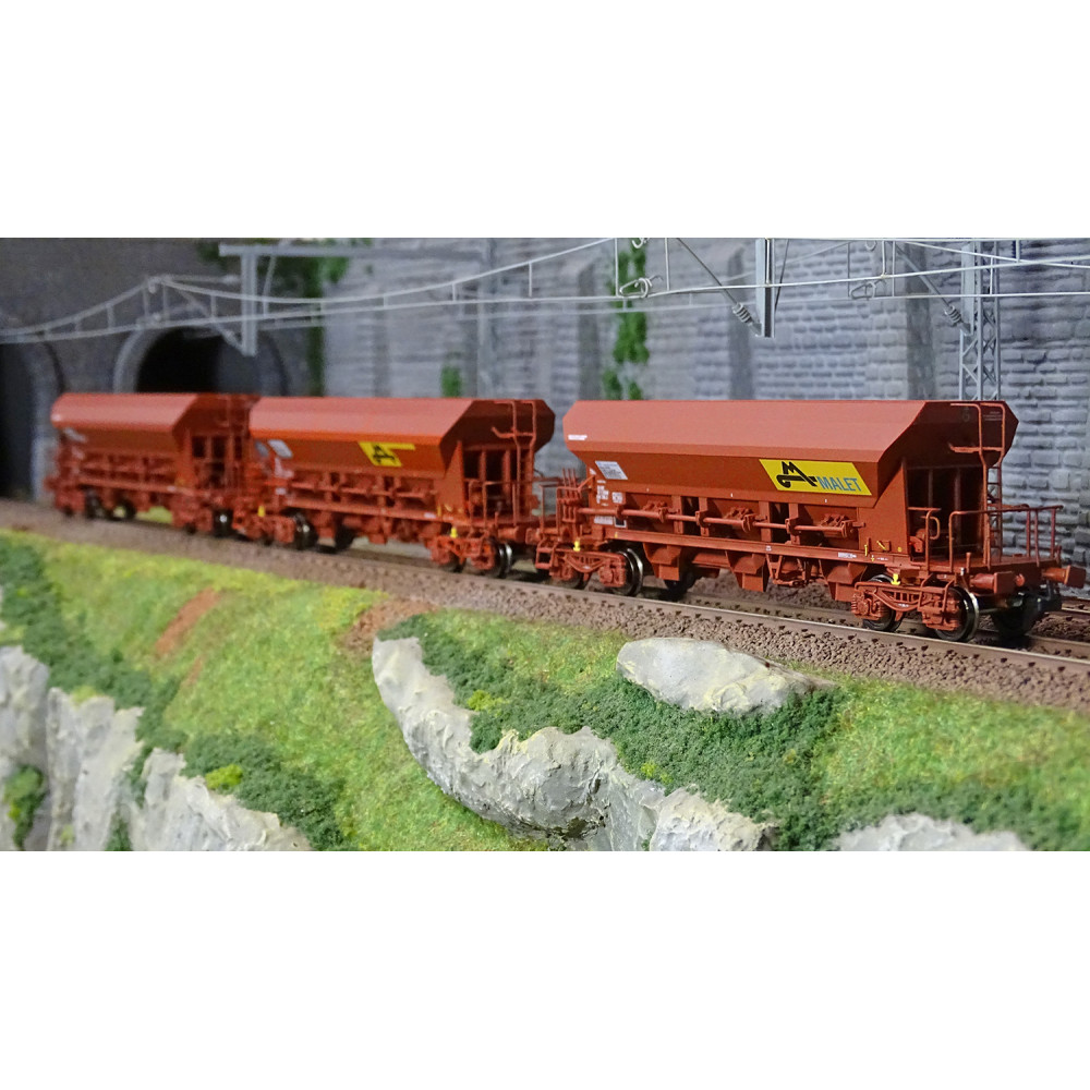 Set de 3 wagons trémie F70 Facs - Ree modeles WB803 - STVA / SWG ...