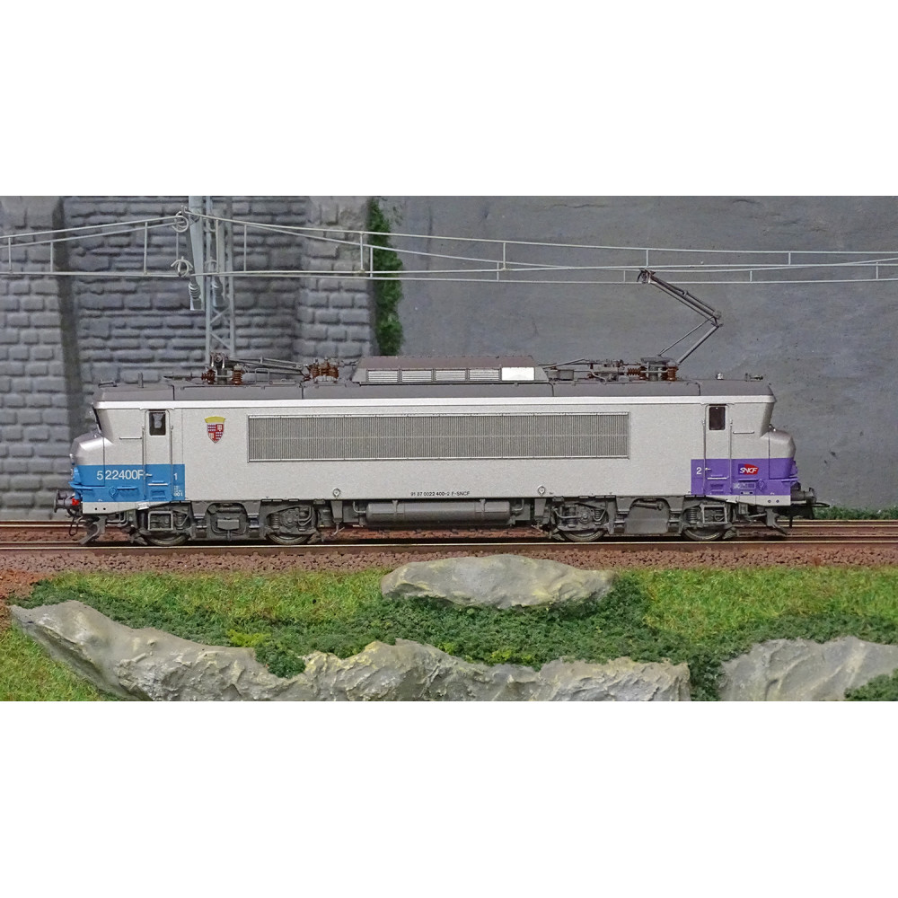 Locomotive électrique BB 22400R, SNCF, En Voyage simplifiée -LS Models 11057- blason Montigny en ...