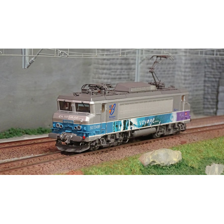 Locomotive électrique BB 7248R, SNCF, TER Bourgogne -LS Models 11203S- En Voyage, logo carmillon ...