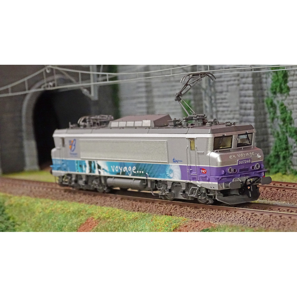 Locomotive électrique BB 7248R, SNCF, TER Bourgogne -LS Models 11203S- En Voyage, logo carmillon ...