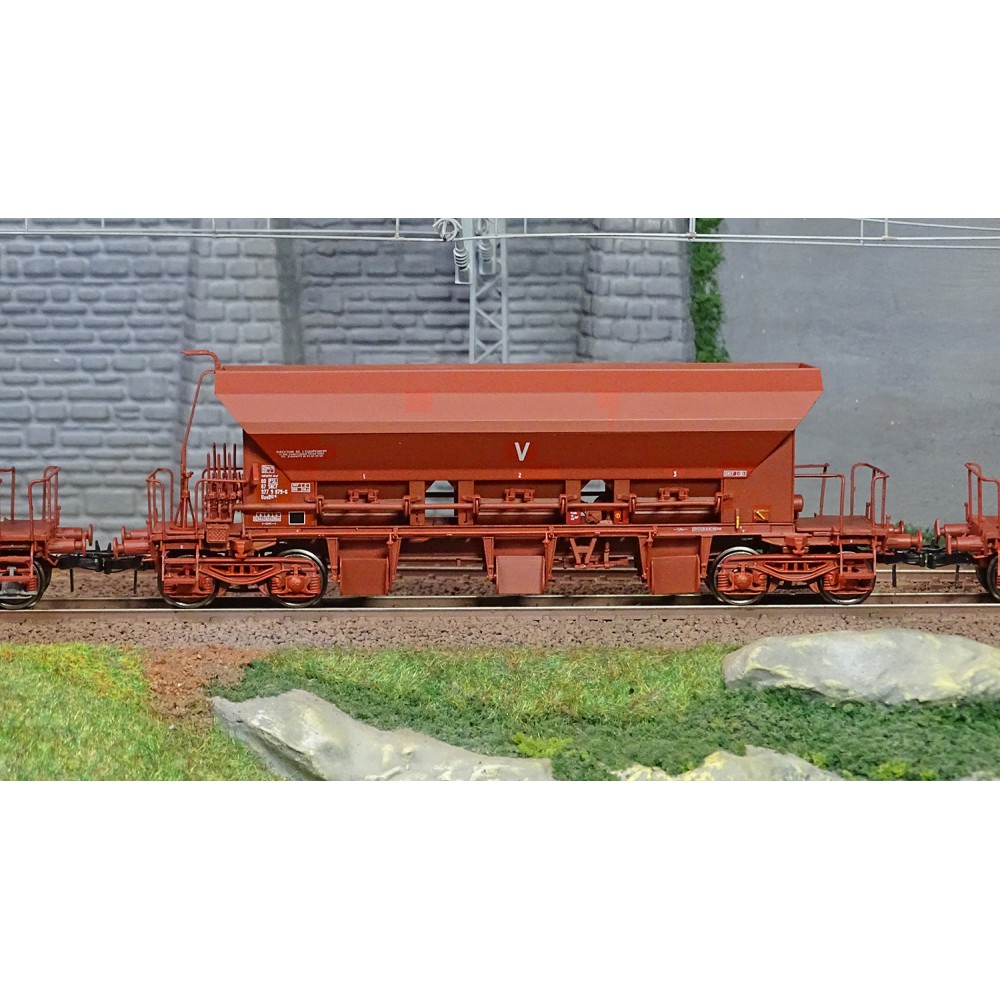 Set de 3 wagons trémie à Ballast F70 Uas - Ree modeles WB806 - SNCF ...