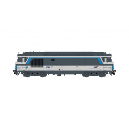 Locomotive diesel BB 167424, SNCF, livrée Multiservice - Jouef HJ2447S - logo casquette ...