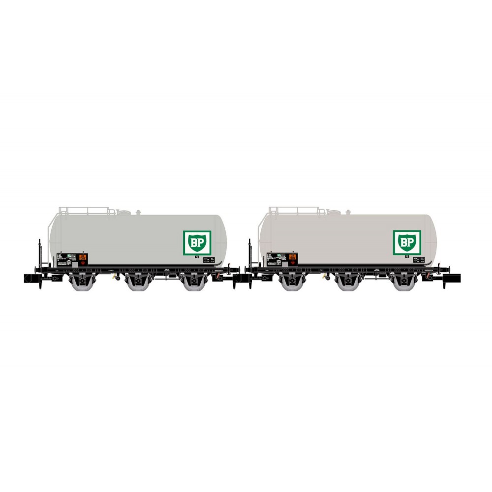 Set de 2 wagons citernes à 3 essieux - Arnold HN6608 - SNCF, TOTAL ...