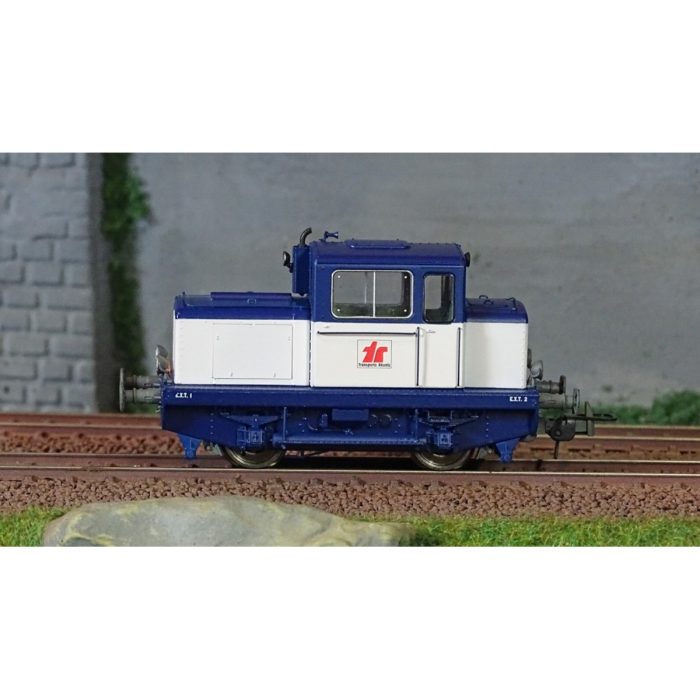 Locotracteur MOYSE 32 TDE, INDUSTRIEL, Bleu-Blanc, Transports Réunis ...