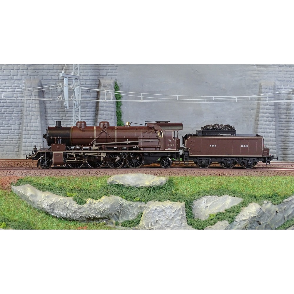 Locomotive à vapeur 141 A 4.1126, NORD, CREIL - Ree Modeles MB155 ...