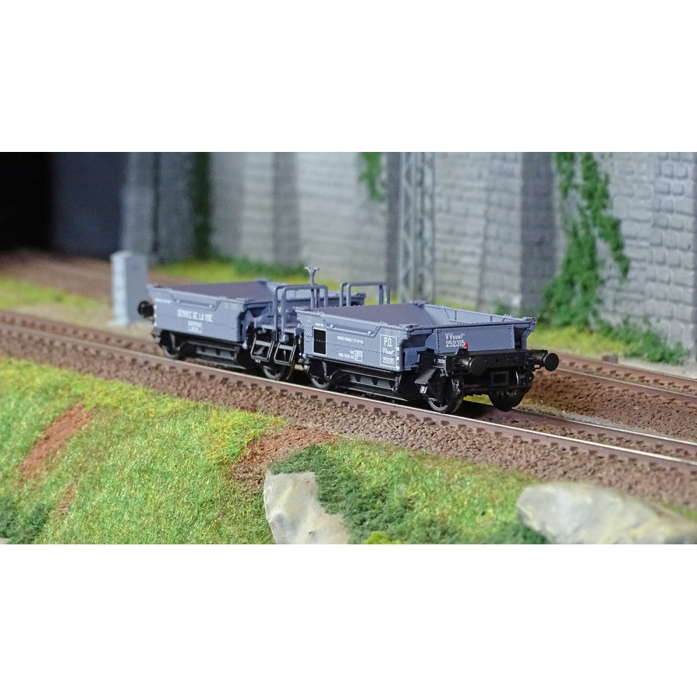 Couplage de wagons à ballast, VVsuwf2 252315 - R37 HO43102 - PO, ep. II