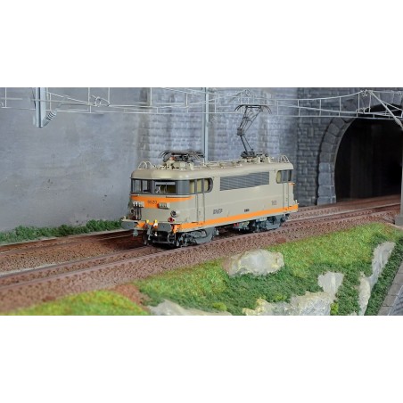 Locomotive électrique BB 9520, SNCF, gris béton / orange -Ls Models 10225S- logo nouille ...