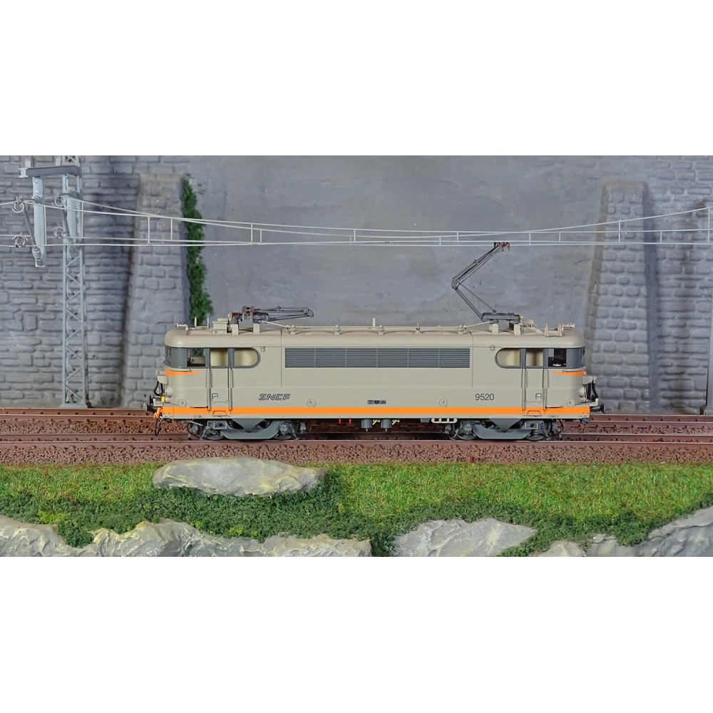 Locomotive électrique BB 9520, SNCF, gris béton / orange -Ls Models 10225S- logo nouille ...