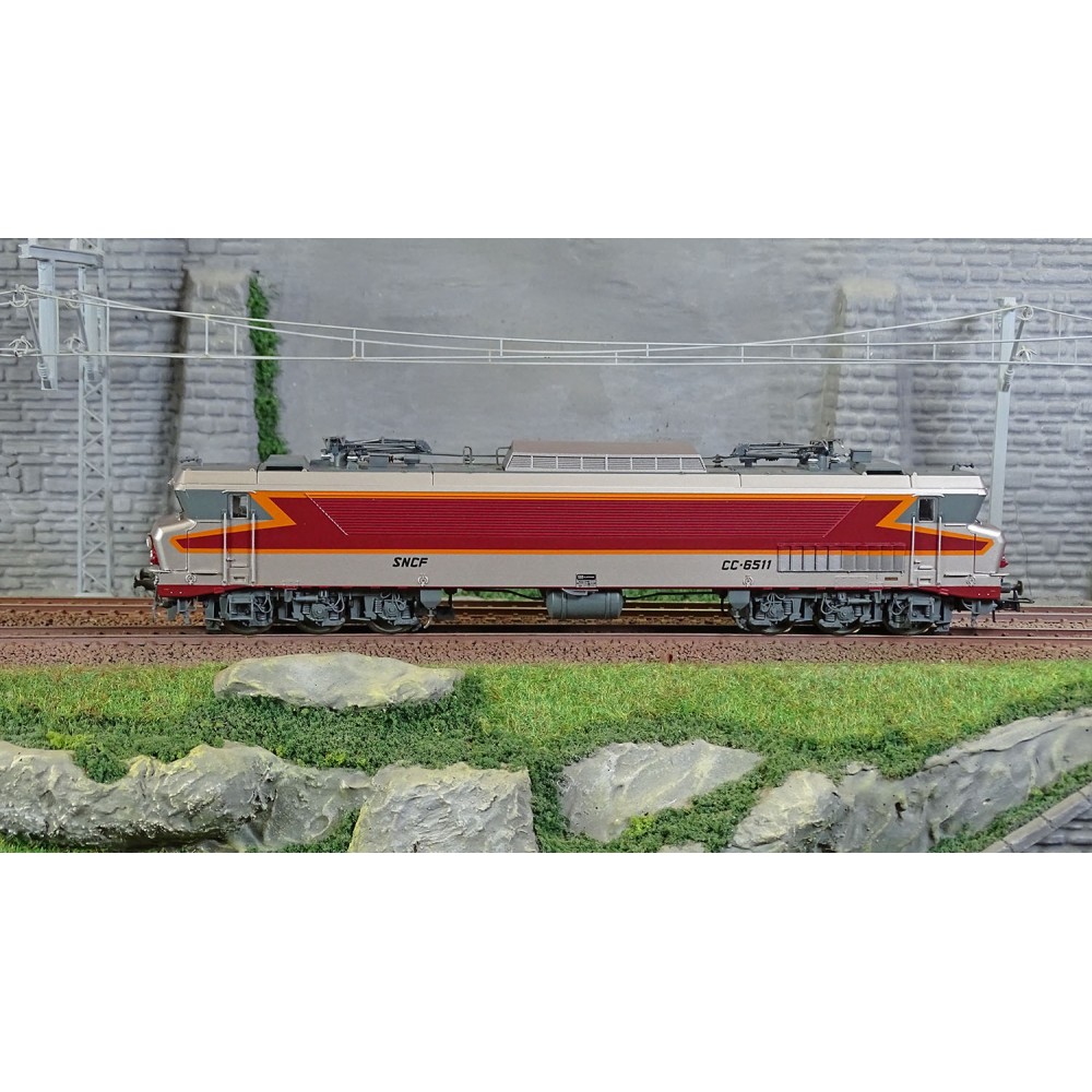 Locomotive électrique CC 6511, SNCF -Jouef HJ2428- livrée argent avec ...