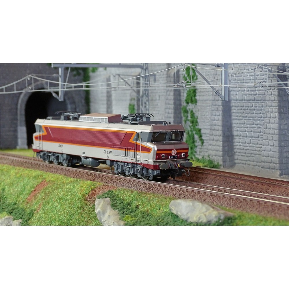 Locomotive électrique CC 6511, SNCF -Jouef HJ2428- livrée argent avec ...