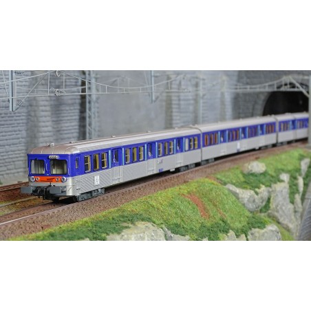 Set de 3 voitures voyageurs RIO 80 centre, SNCF - Jouef HJ4184