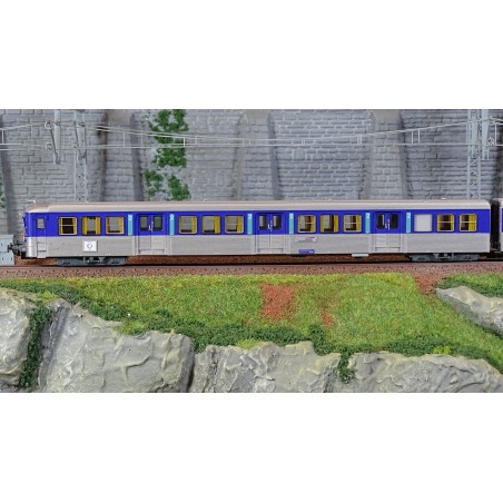 Set de 3 voitures voyageurs RIO 80 centre, SNCF - Jouef HJ4184