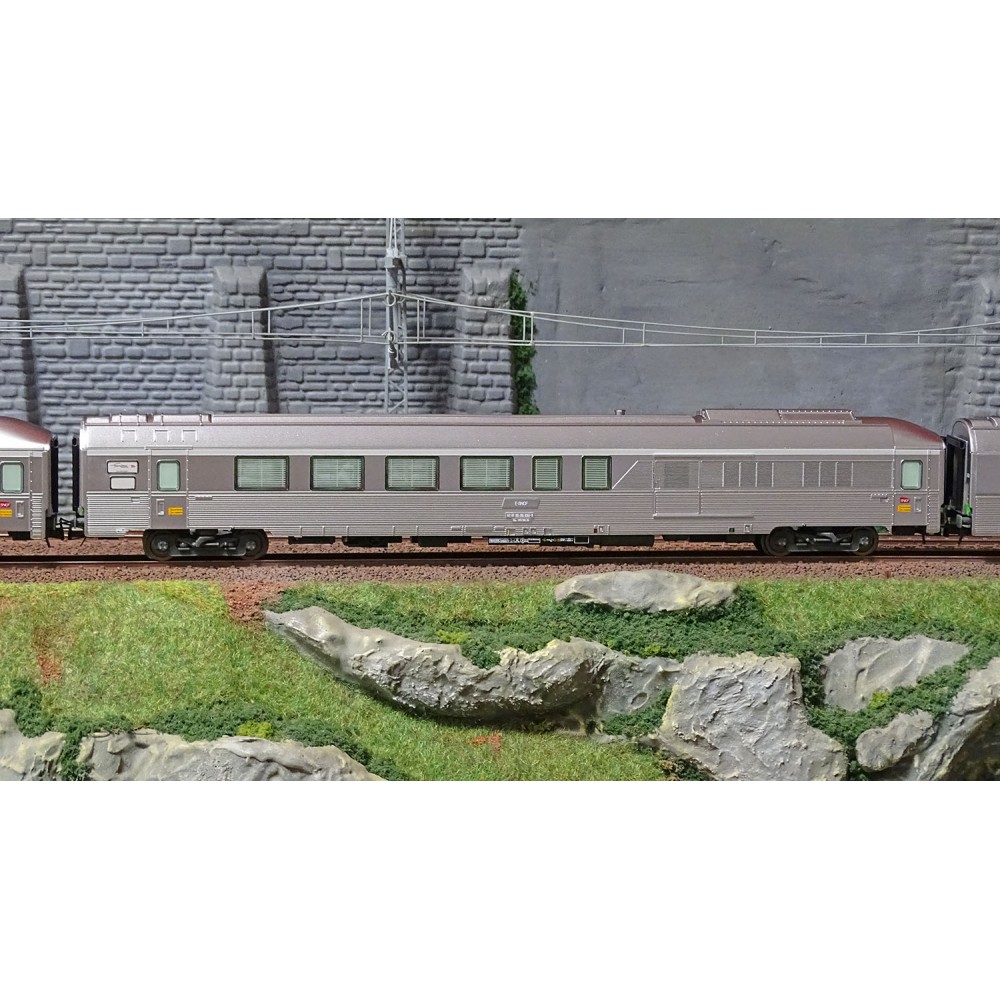 Set de 3 voitures voyageurs "Train Expo", SNCF, coffret 1/2 - Jouef HJ4178