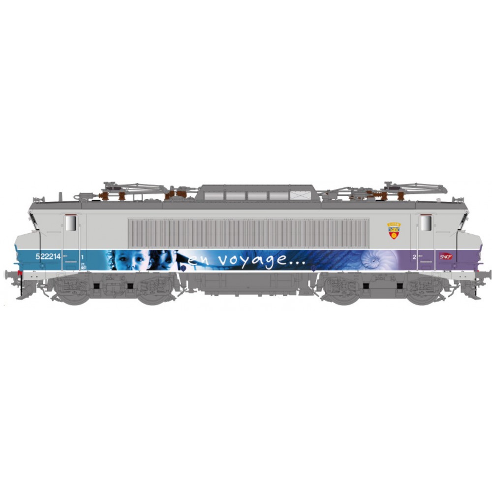 Locomotive électrique BB 15034R SNCF, En Voyage, Achères , blason Sète - Ls Models 10485