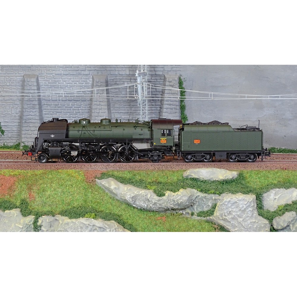 Locomotive à vapeur 141 R 44, tender charbon, livrée vert et noir - Jouef HJ2430S - SNCF ...