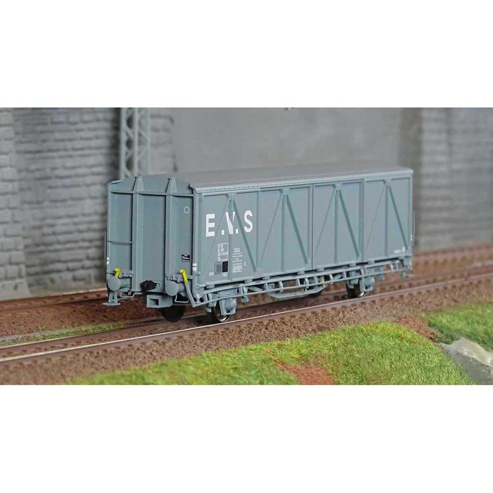 Wagon EVS, Hs, SNCF, gris, parois renforcées - Ls Models 30674