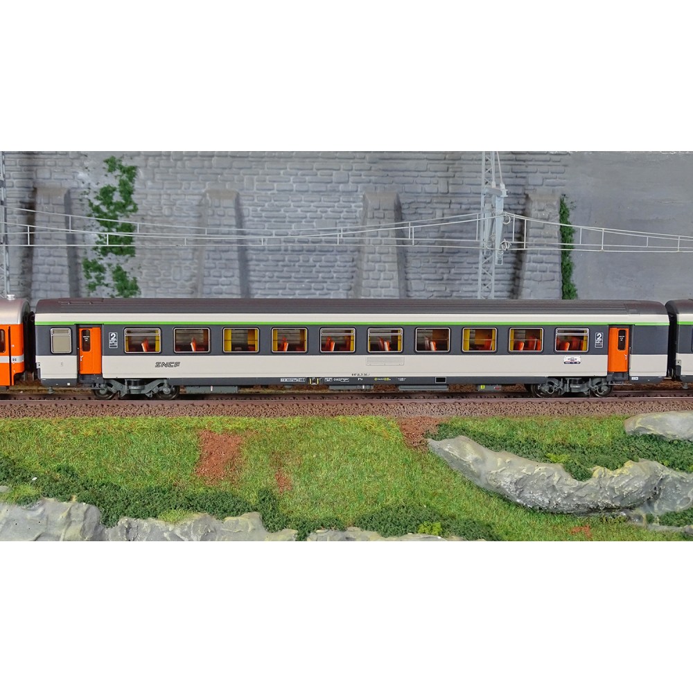 Set de 7 voitures, train Express "Vauban", SNCF, SNCB - Models Word 2007