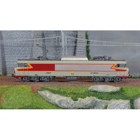 Locomotive électrique CC 6574 SNCF, Arzens, logo Beffara - Ls Models 10313 - Paris-Sud-Ouest