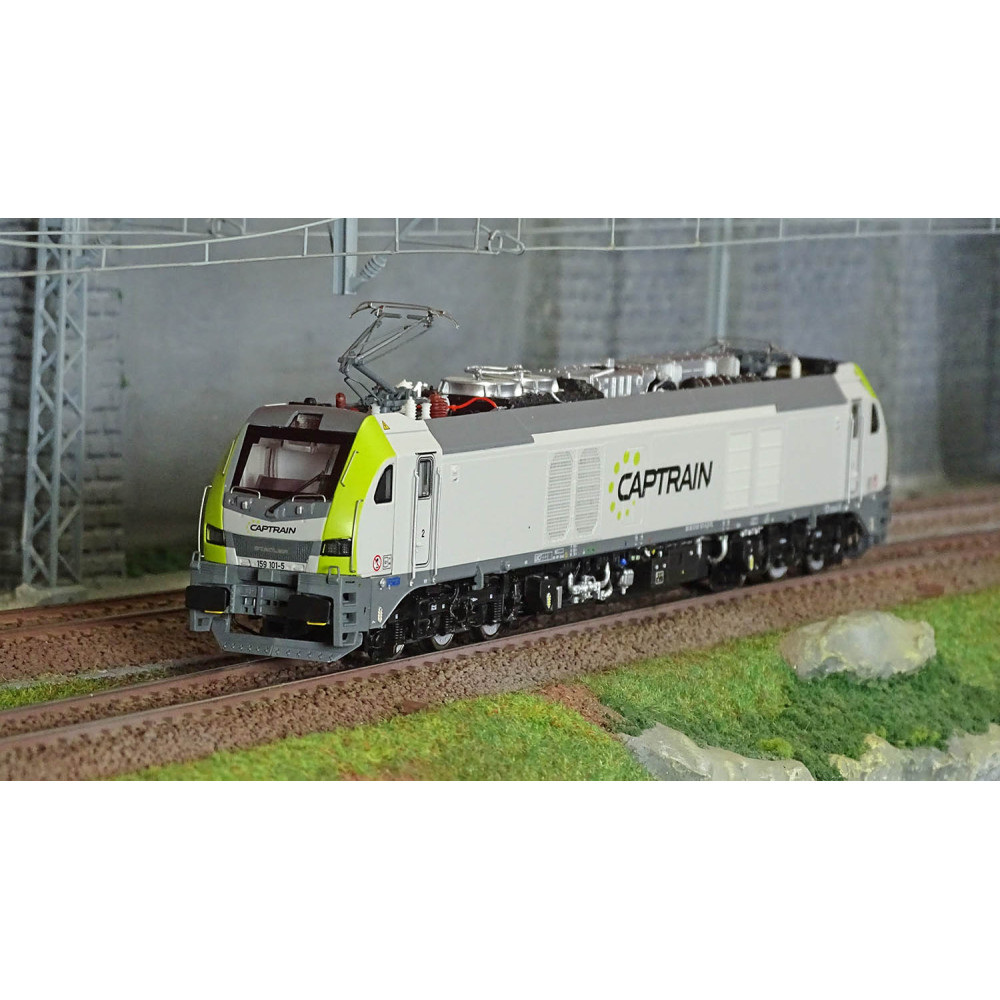 Locomotive bimode Euro Dual 159 101, Captrain, digitale sonore, panto ...