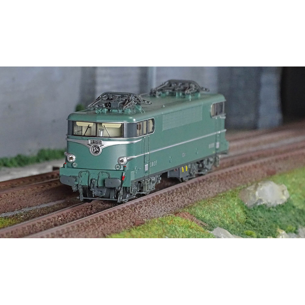 Locomotive électrique BB 9289, Verte, traverses renforcées, PARIS SO ...