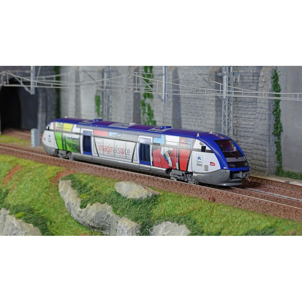 Autorail diesel X 73500, SNCF, Imaginalsace - Jouef HJ2436