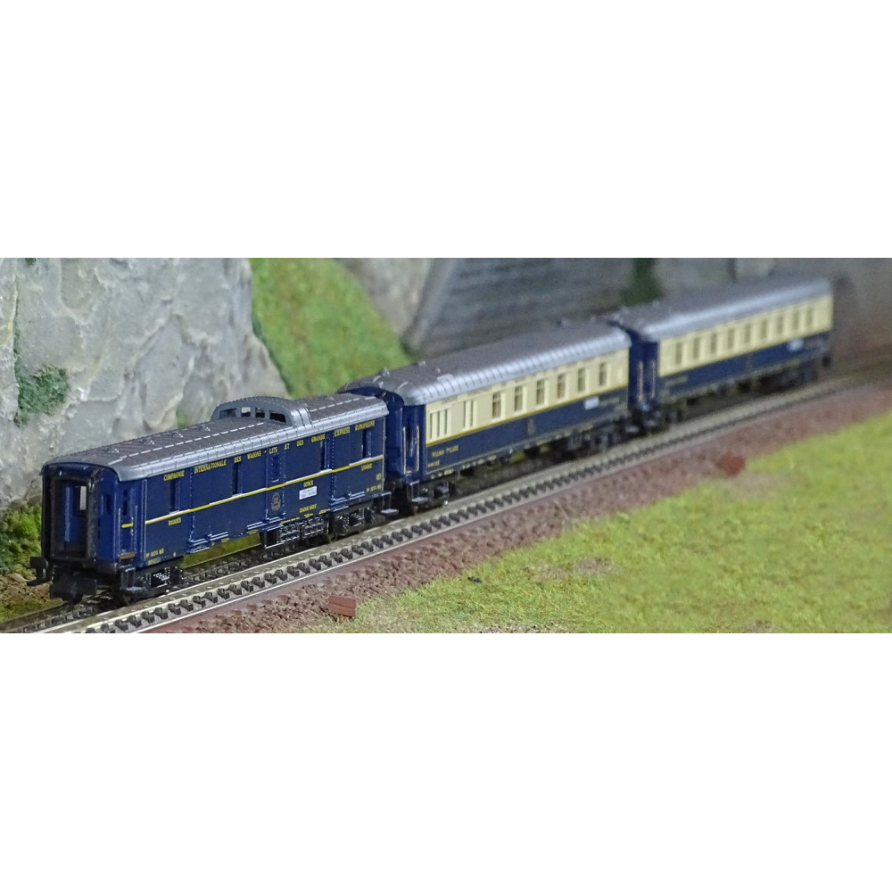 Set de 3 voitures voyageurs "Edelweiss Pullman Express", SNCF, DD3 ...