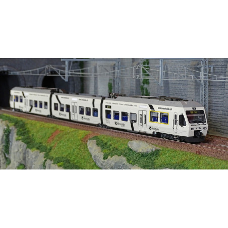 Automotrice électrique 3 éléments RABe 525, BLS / Westside, blanc - LS Models 17203DCS - digital ...