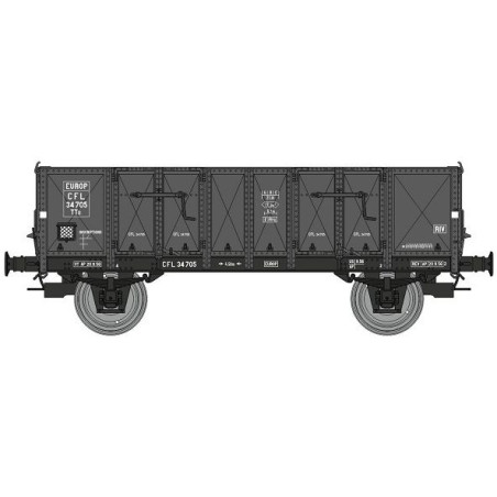 Wagon Tombereau caisse métallique, CFL, ep.III - Ree Modeles WB919