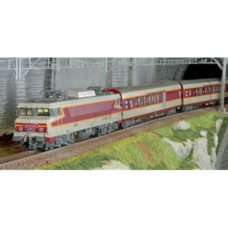Set Grand Confort Aquitaine Locomotive CC 6529 SNCF + A4Dtux + A8tu, livrée origine, sud-ouest ...