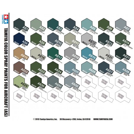 Peinture bombe Gris Neutre USAAF AS7 Tamiya 86507